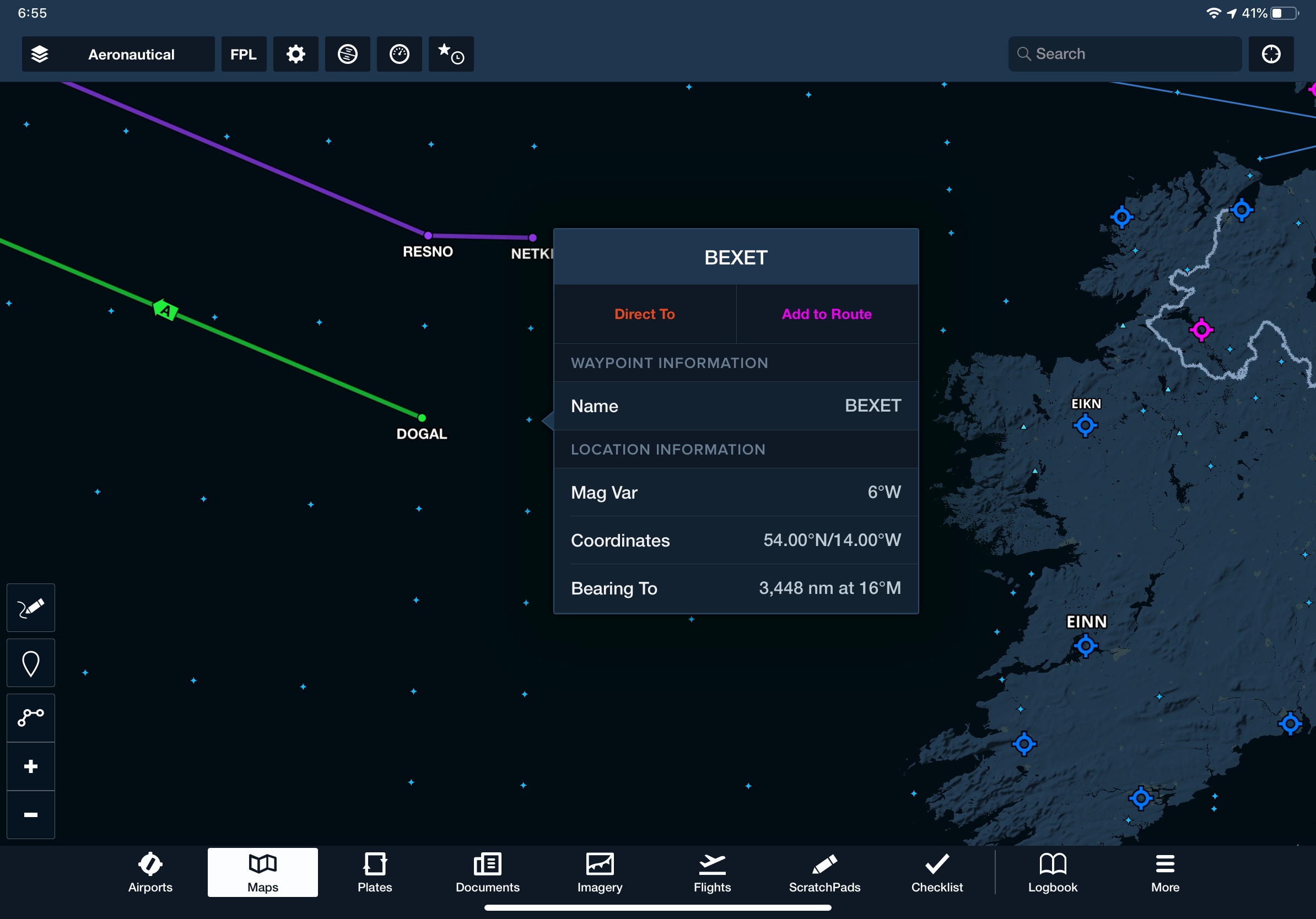 Additional Aeronautical Map Waypoints, Commercial Progress Reports, and ...